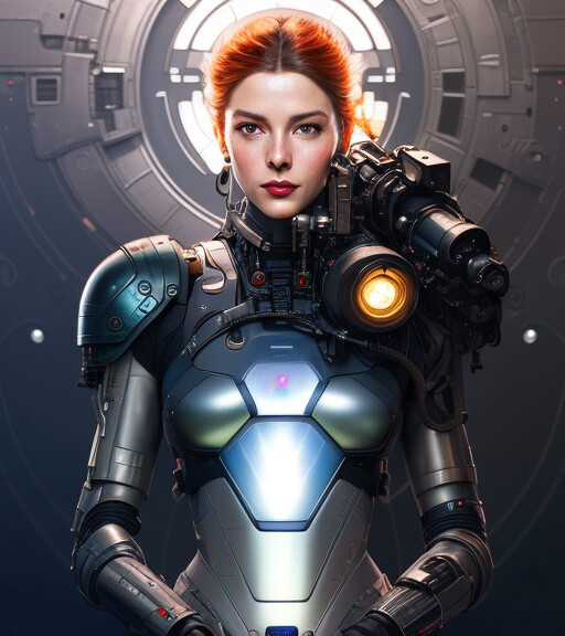 ArtStation - bionic woman #4