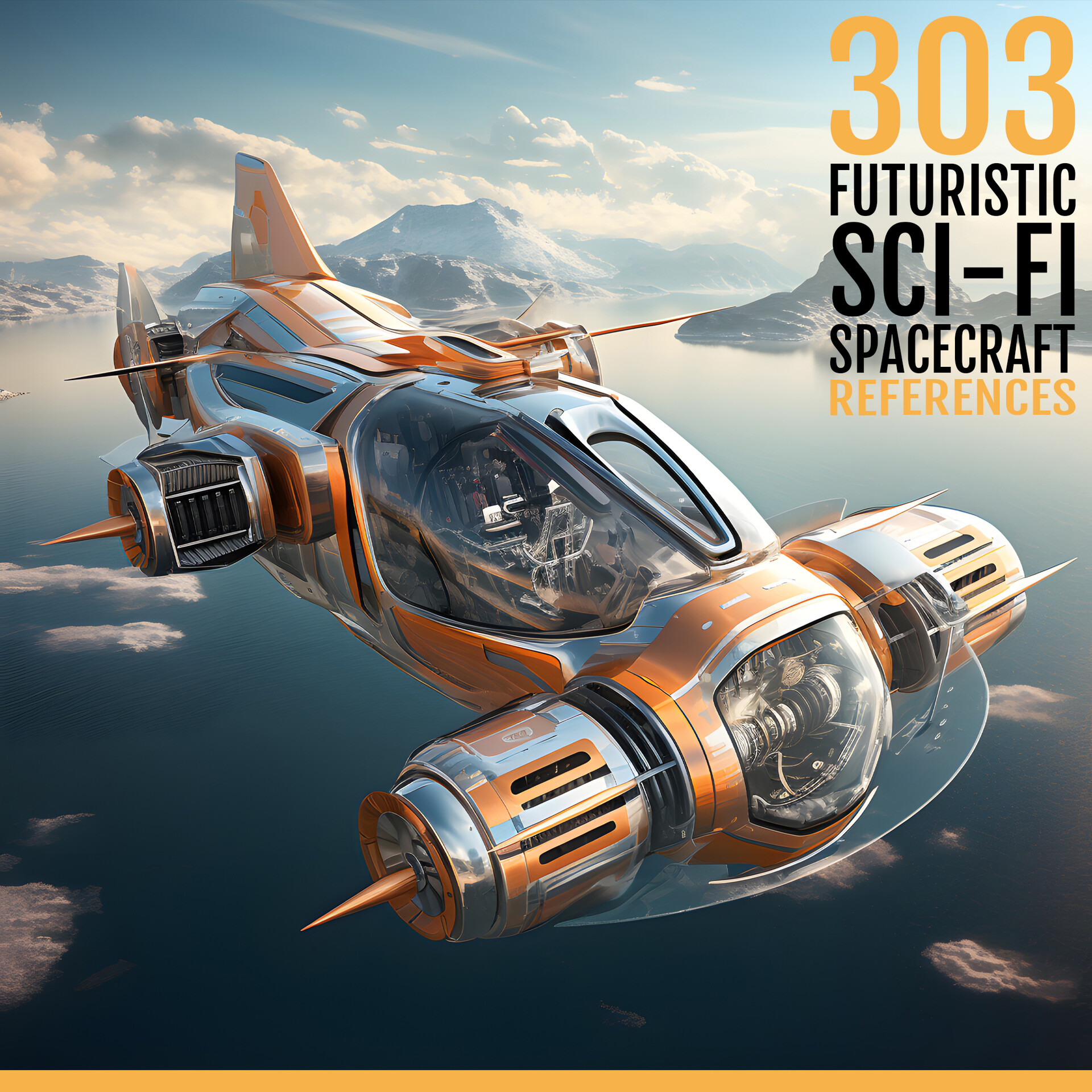 ArtStation - 303 Futuristic SCI-FI Spacecraft References