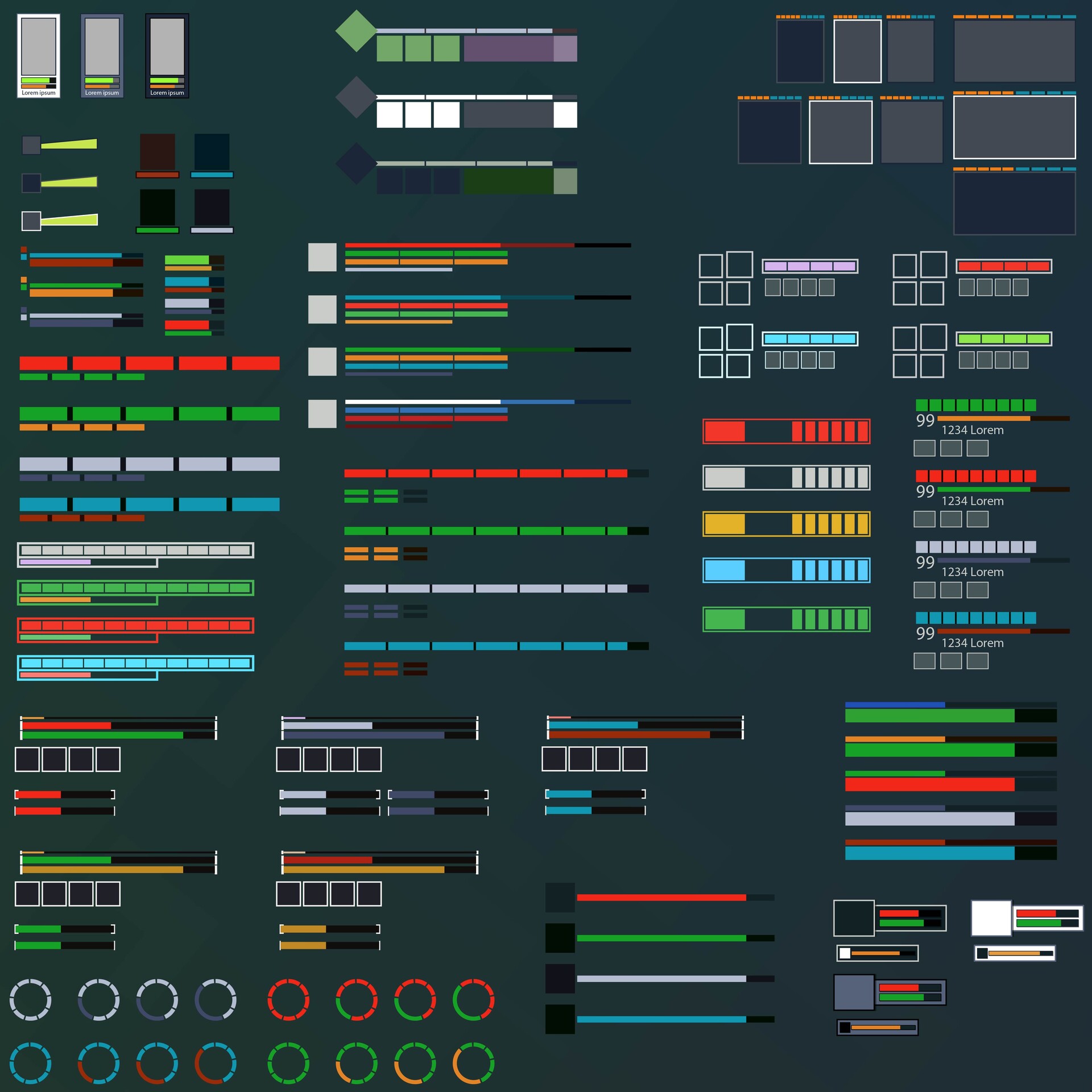 ArtStation - GUI bundle + 480 icon + HUD collection