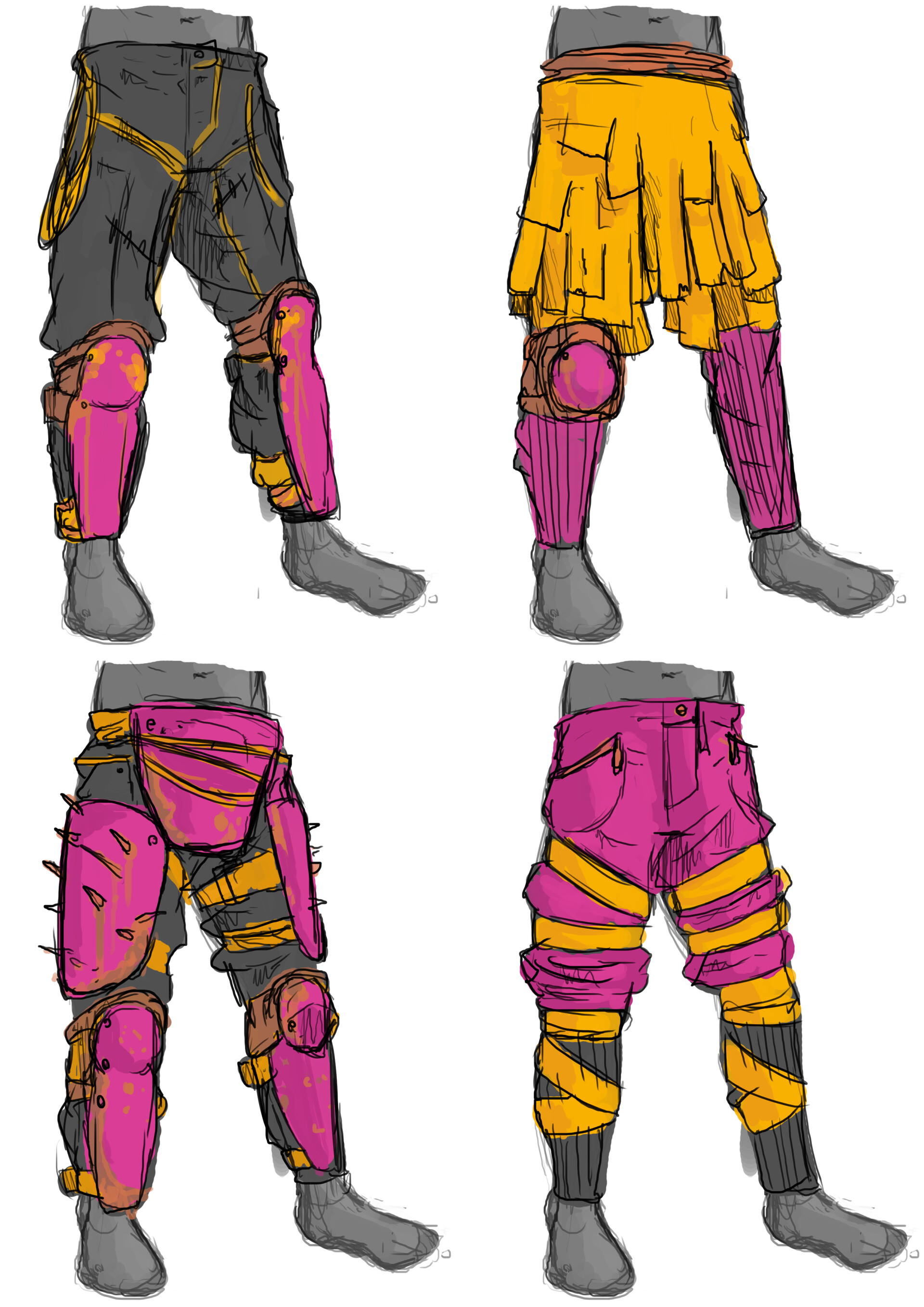 Michael Barnes (Sketch-R) - MICRONATION Armour and Cloth Concepts #1