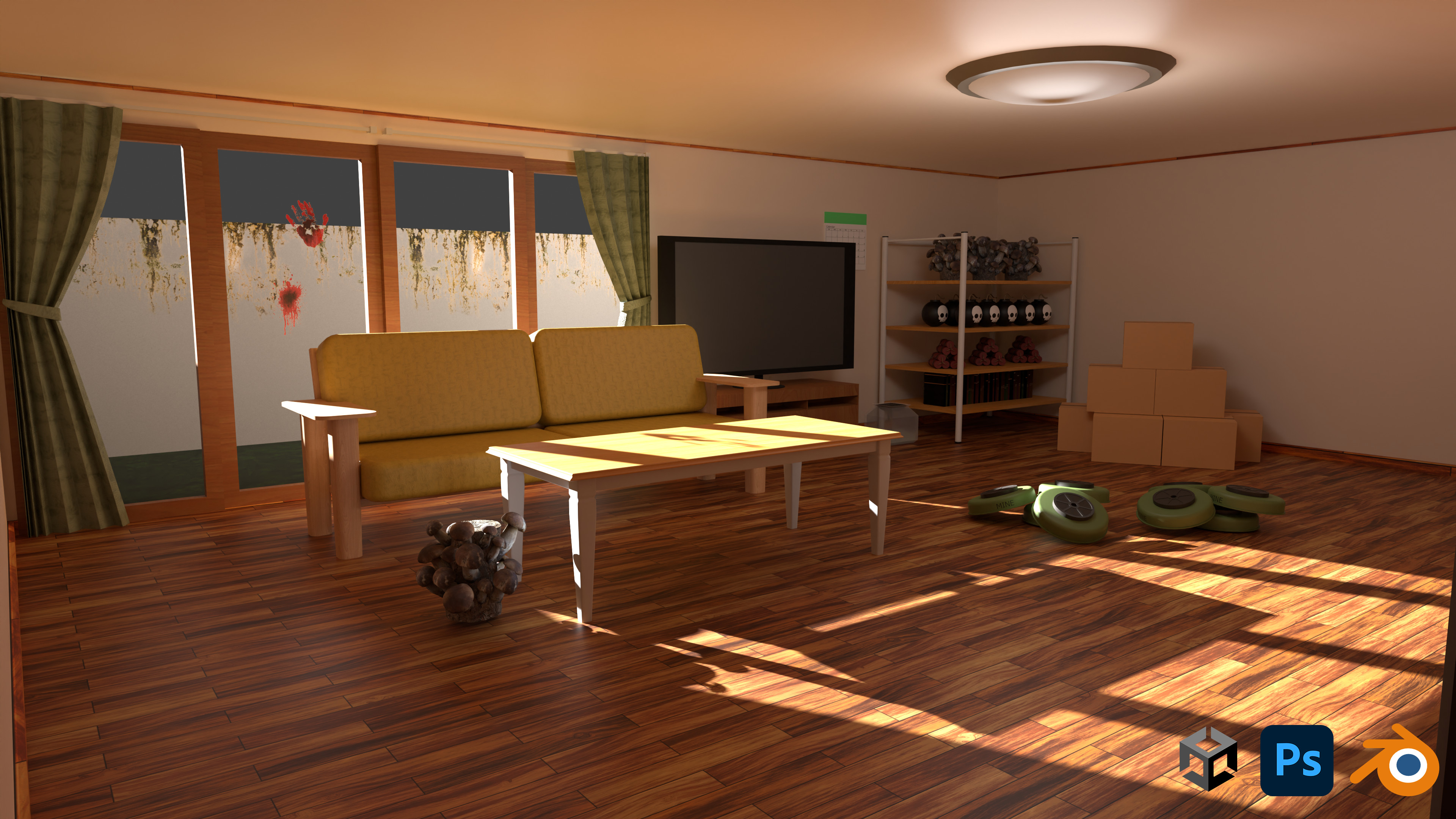 Chase Yamaguchi - Shishiro Botan 3D Room recreation