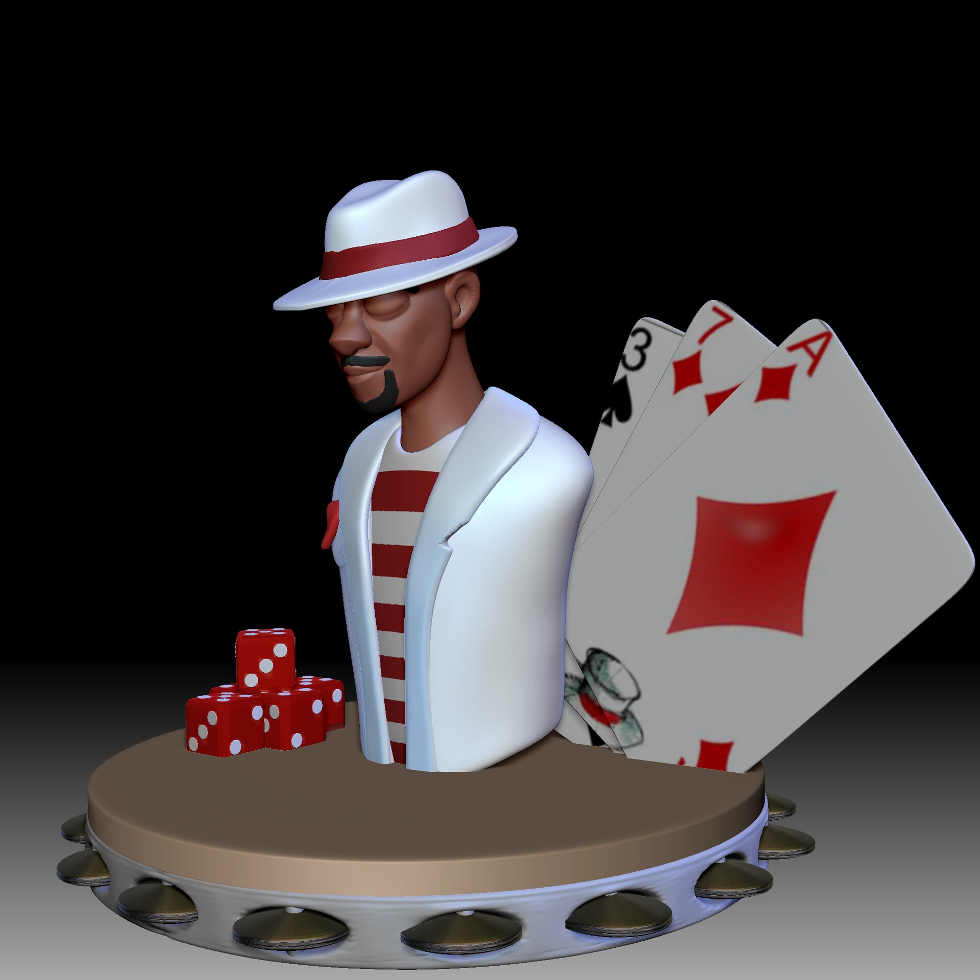 Ana Carolina Martins Da Silva - Seu Zé Pelintra Busto ( Impressão 3D )