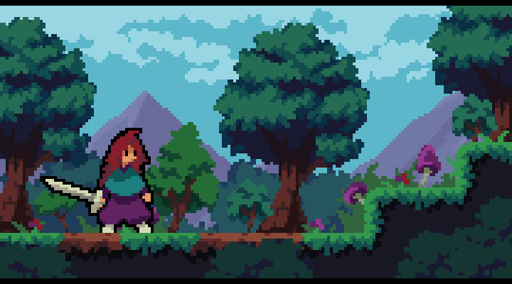 ArtStation - Another adventure game mockup [Pixel Art]