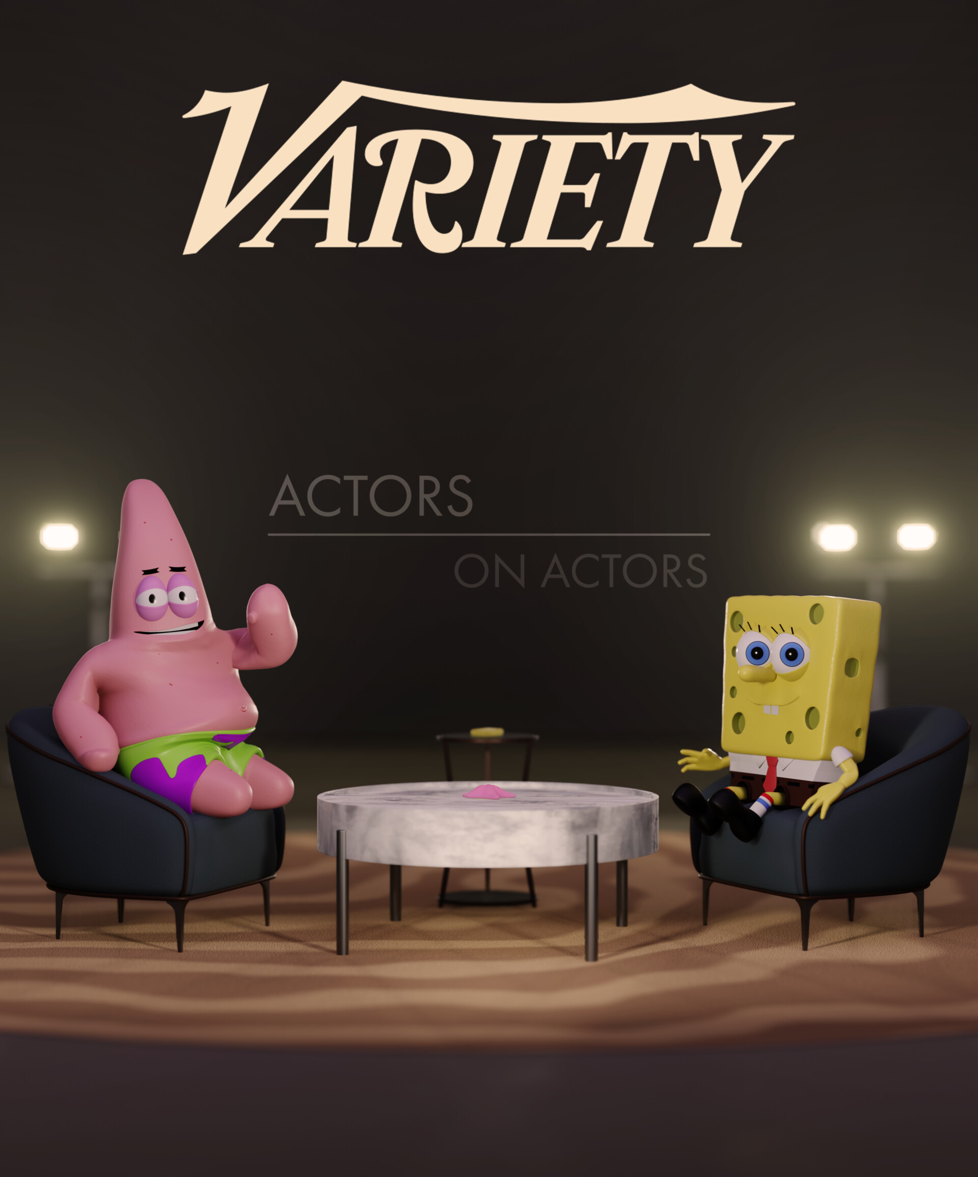 ArtStation - SpongeBob SquarePants and Patrick | Variety - Actors On Actors