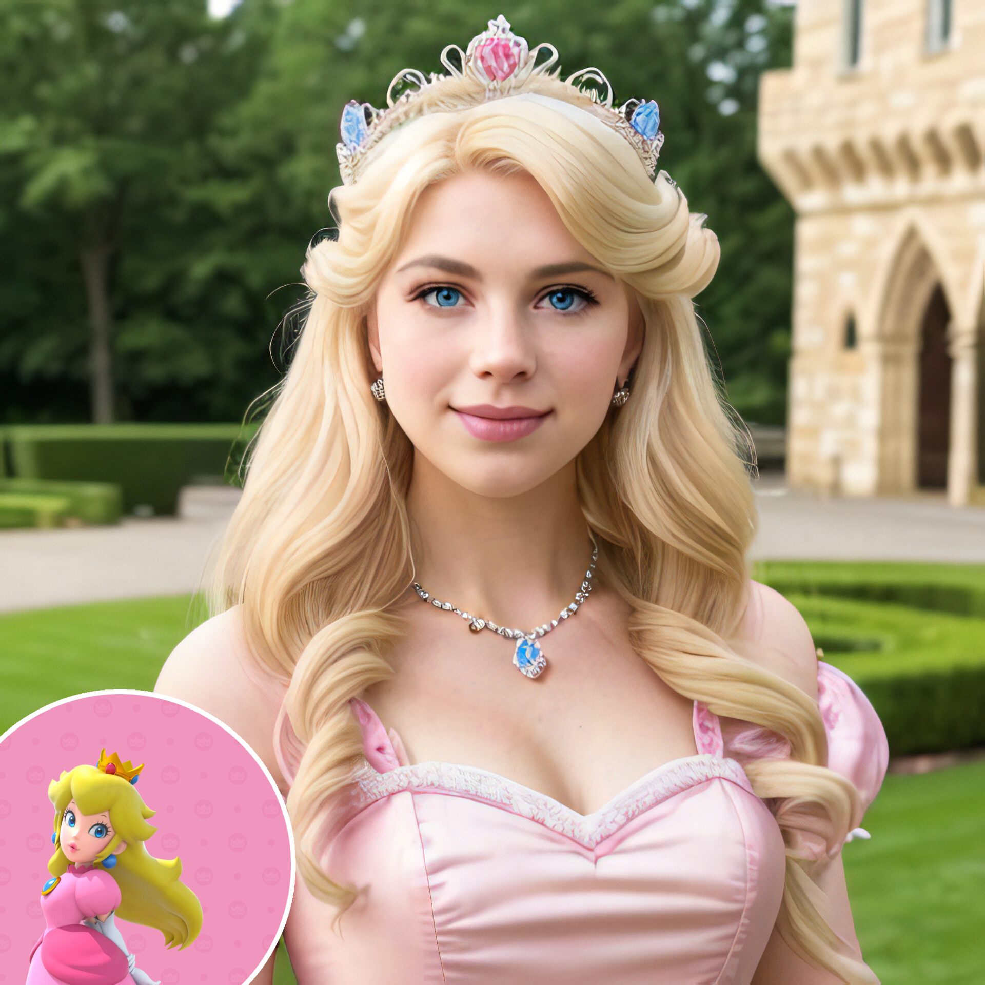 ArtStation - [AI] Real-Life Princess Peach