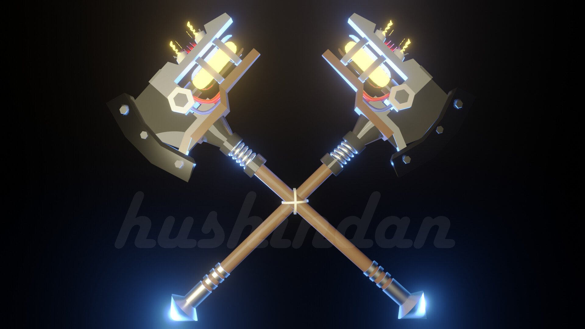 ArtStation - FINISHED lowpoly axes