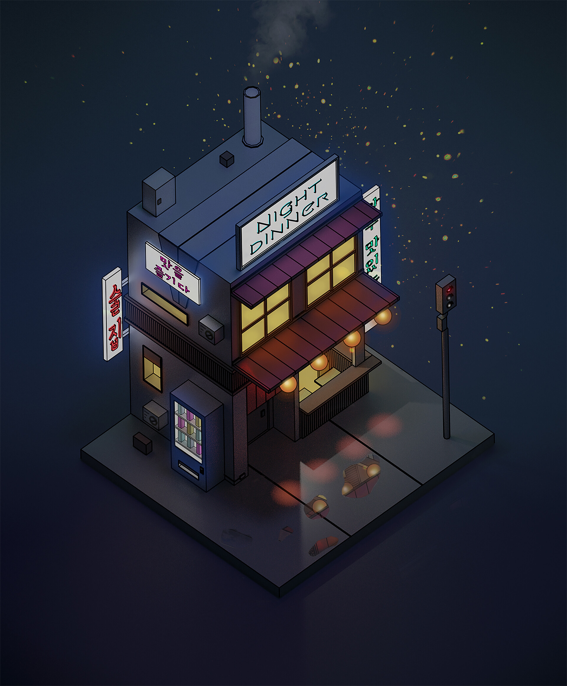 ArtStation - Cyberpunk build / diner