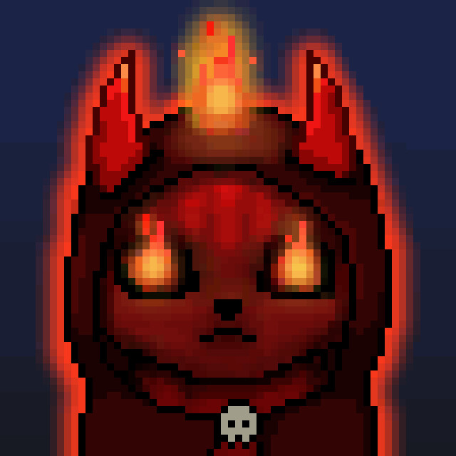 ArtStation - The demon cat