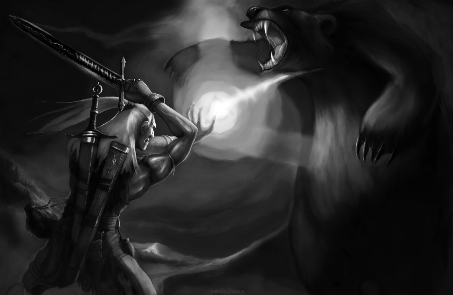 ArtStation - ВедМед(чб)