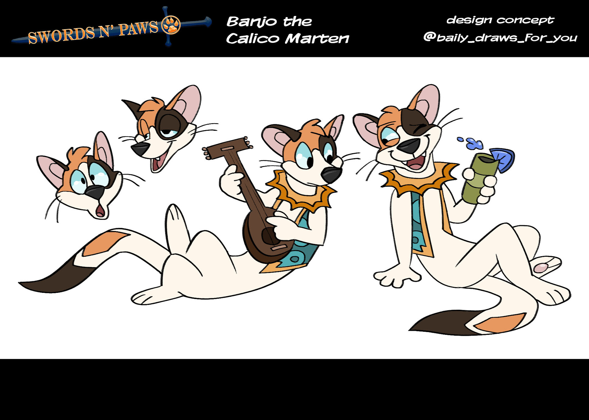 Baily Altabet - Swords n' Paws Character sheets