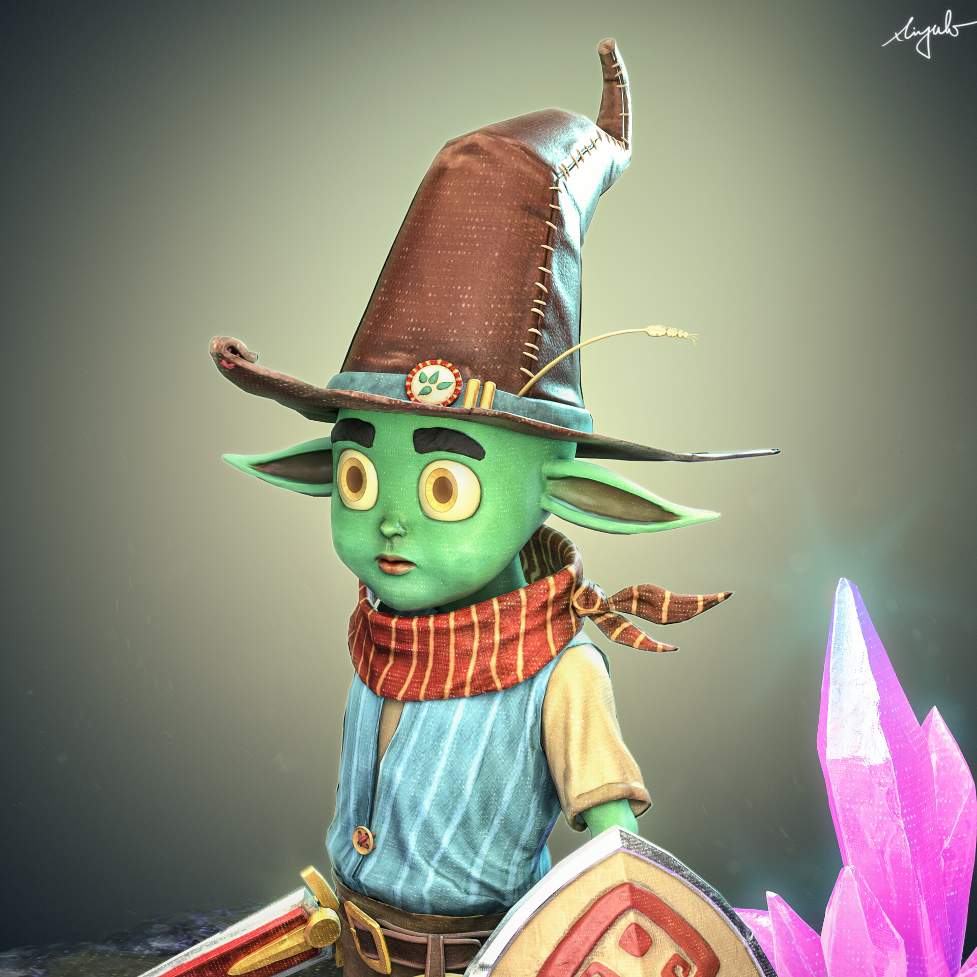 Sk Aiyub Ali - Green 3D.