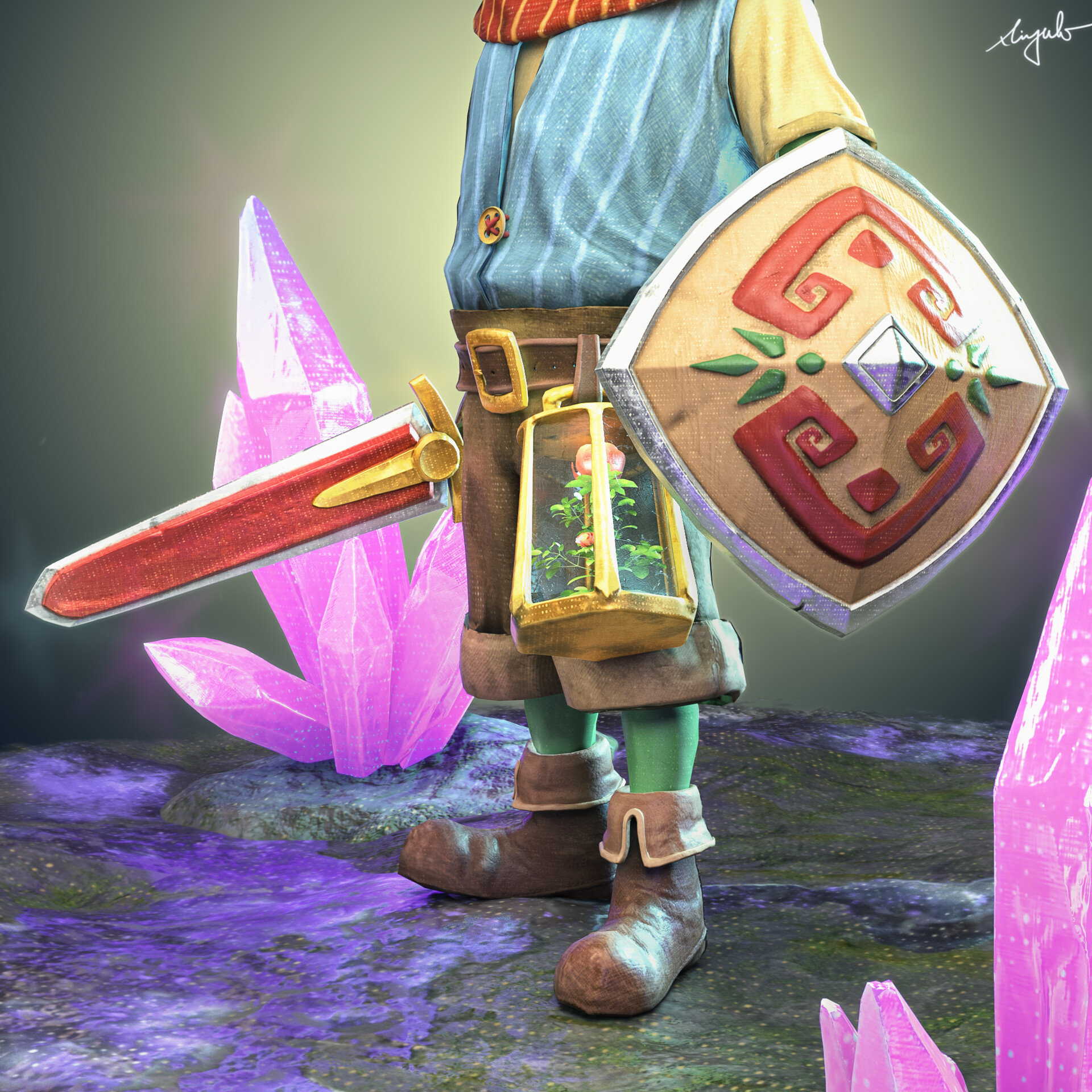 Sk Aiyub Ali - Green 3D.