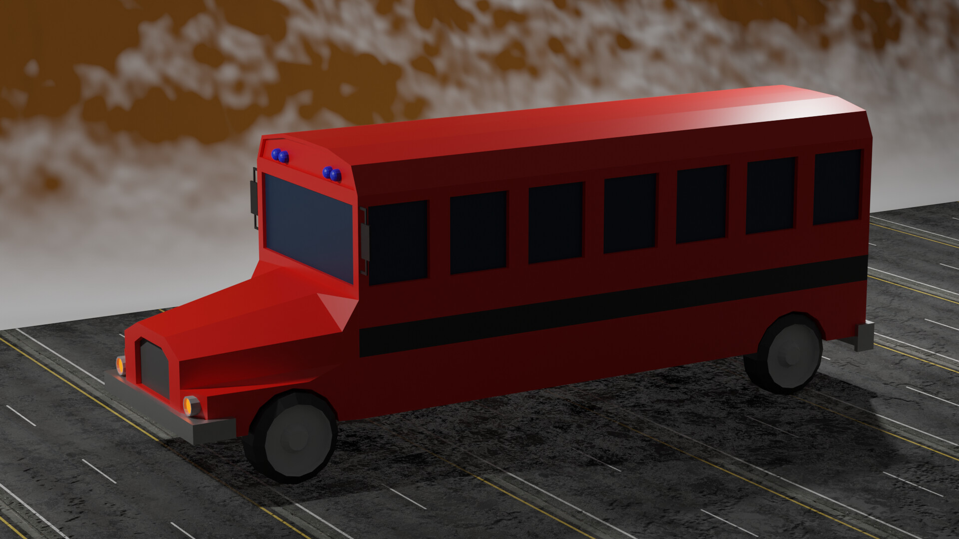 ArtStation - bus 3d