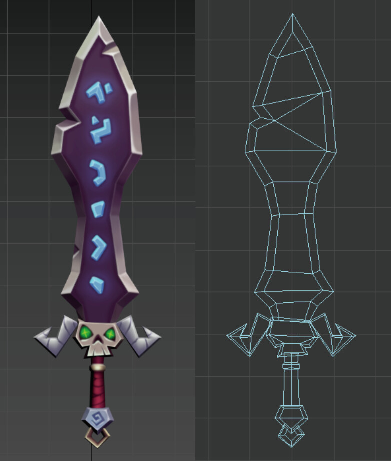 ArtStation - Prop_Game Sword