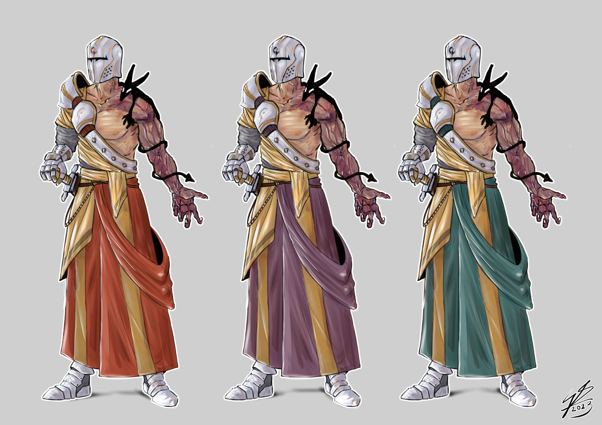 Sonja Tomanová - Concept Art - Corrupted Paladin