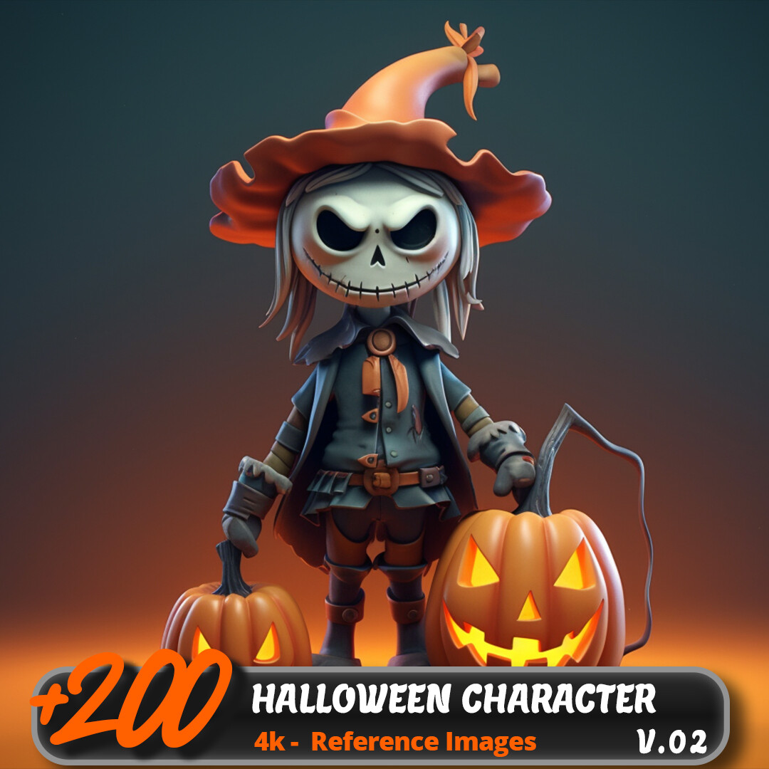 ArtStation - HALLOWEEN CHARACTER VOL.02/ 4K/ Reference Image