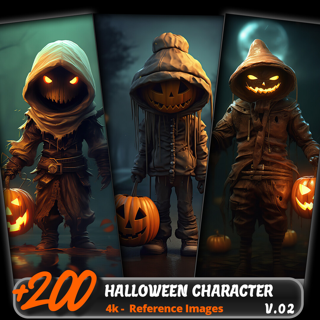 ArtStation - HALLOWEEN CHARACTER VOL.02/ 4K/ Reference Image