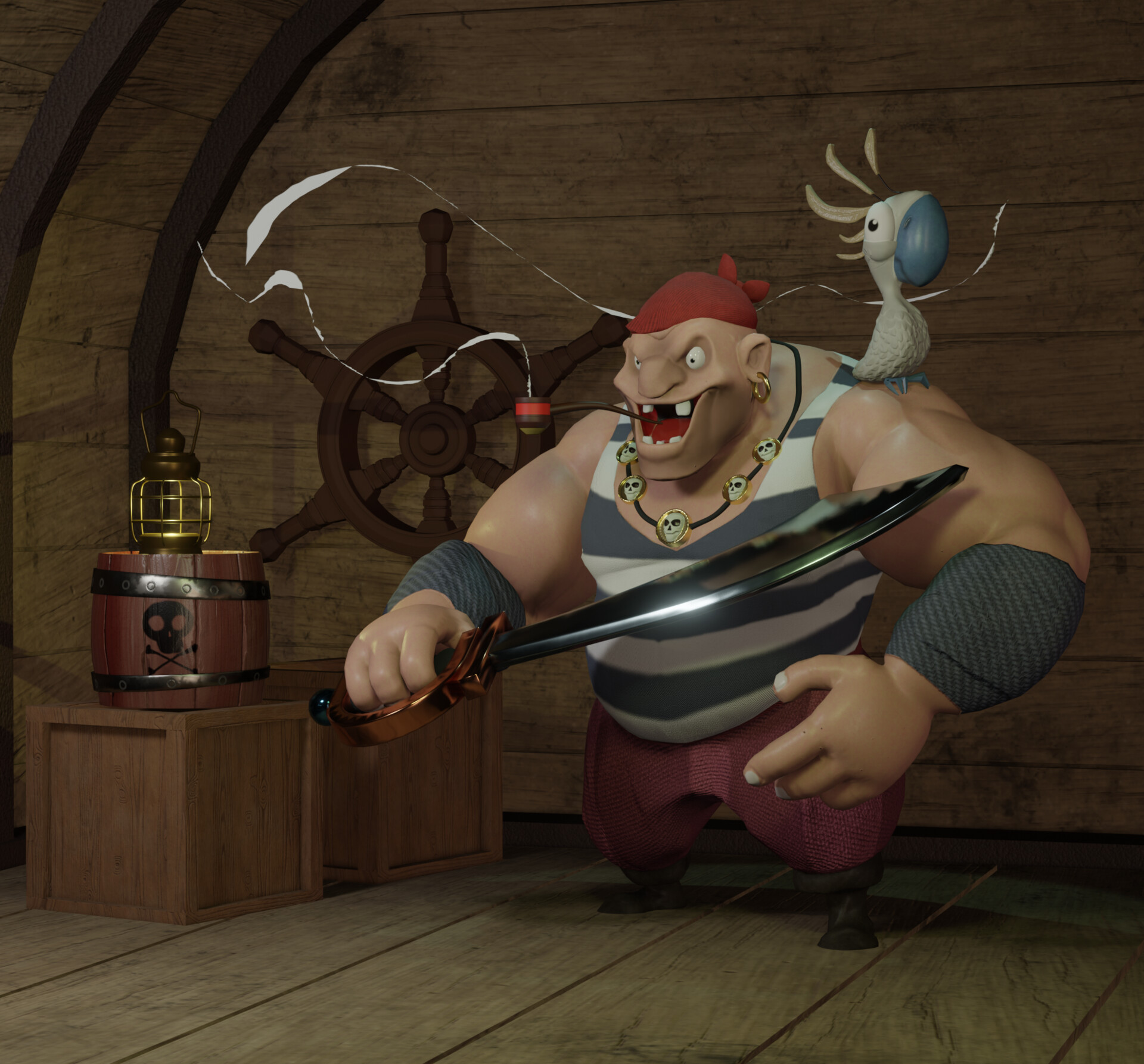 ArtStation - Pirata en Blender