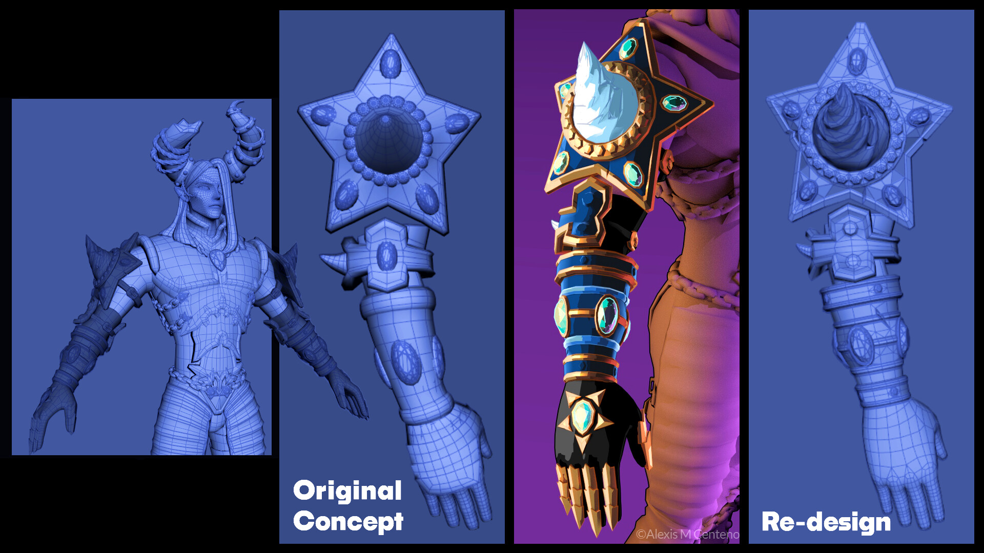 Alexis M. Centeno - KOVIDAR: Anime Cel Shaded Warrior WIP