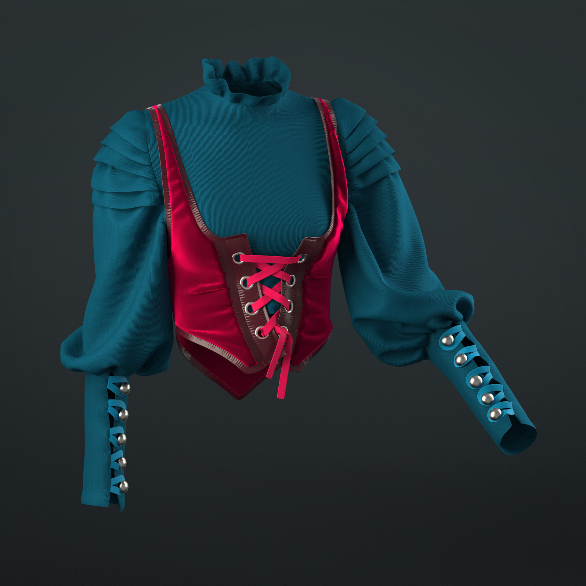 ArtStation - GIRL'S OUTFIT. (CLO3D, MD Projects +FBX +OBJ)