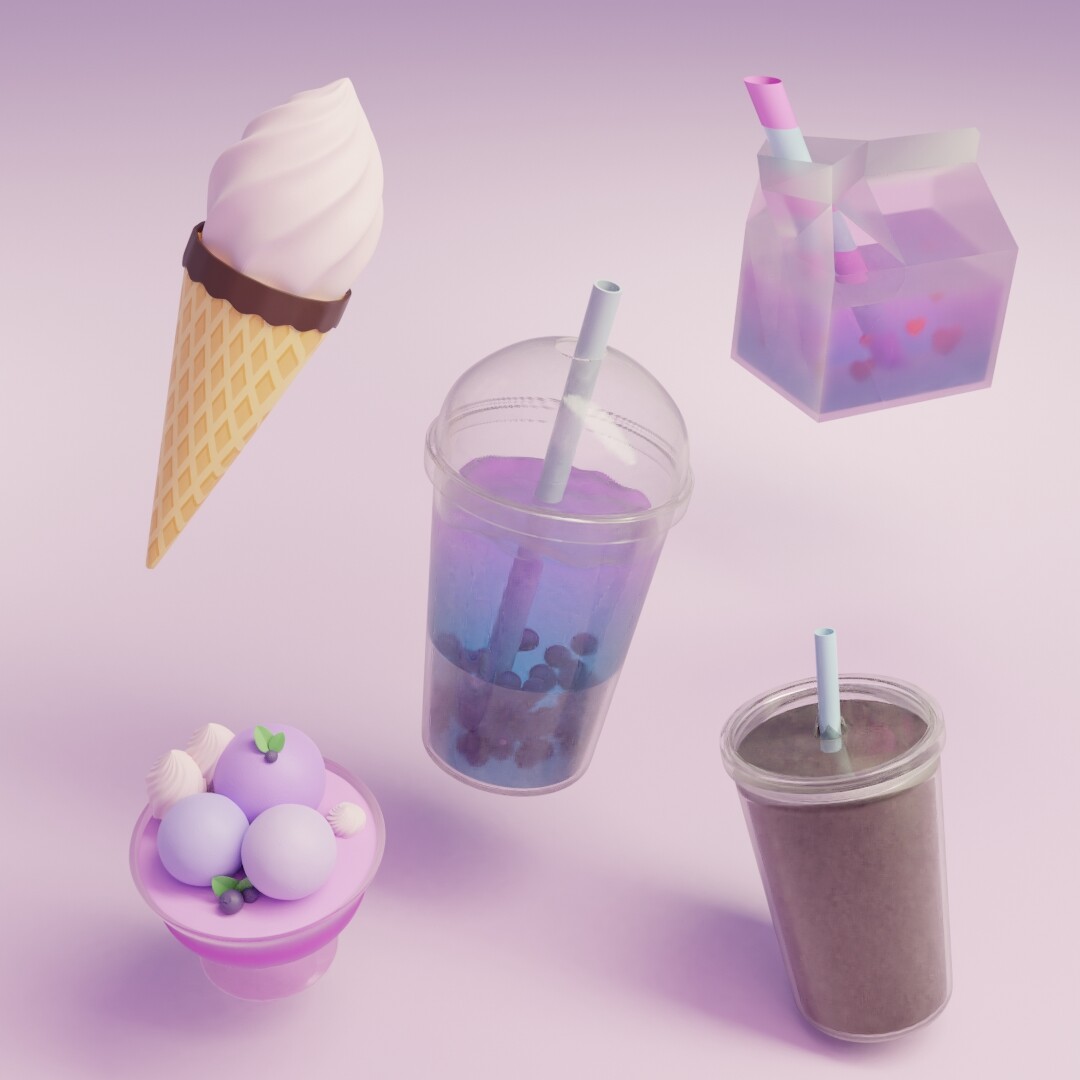 ArtStation - Yummy Summer Props