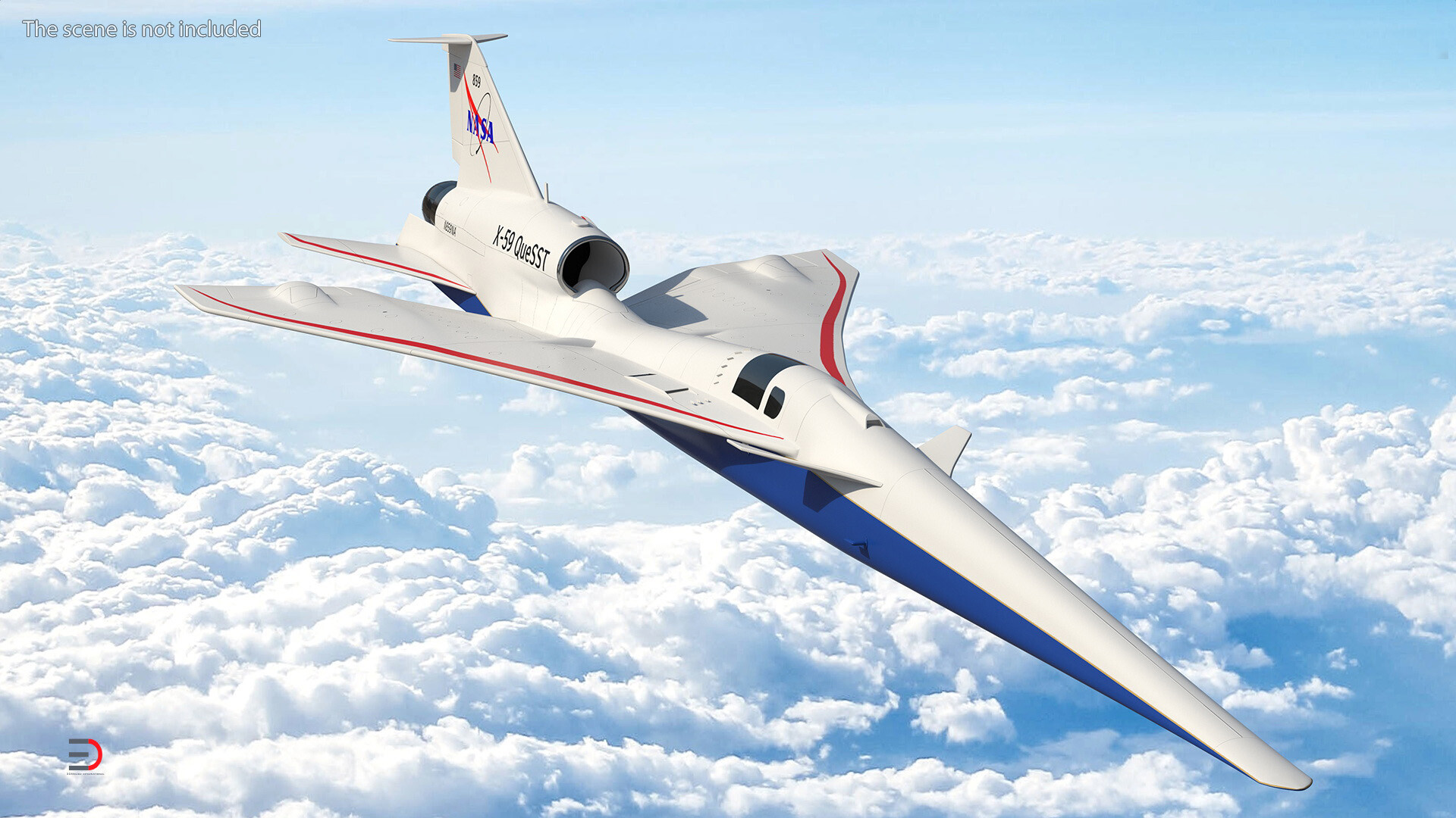 ArtStation - Lockheed Martin X-59 QueSST 3D model