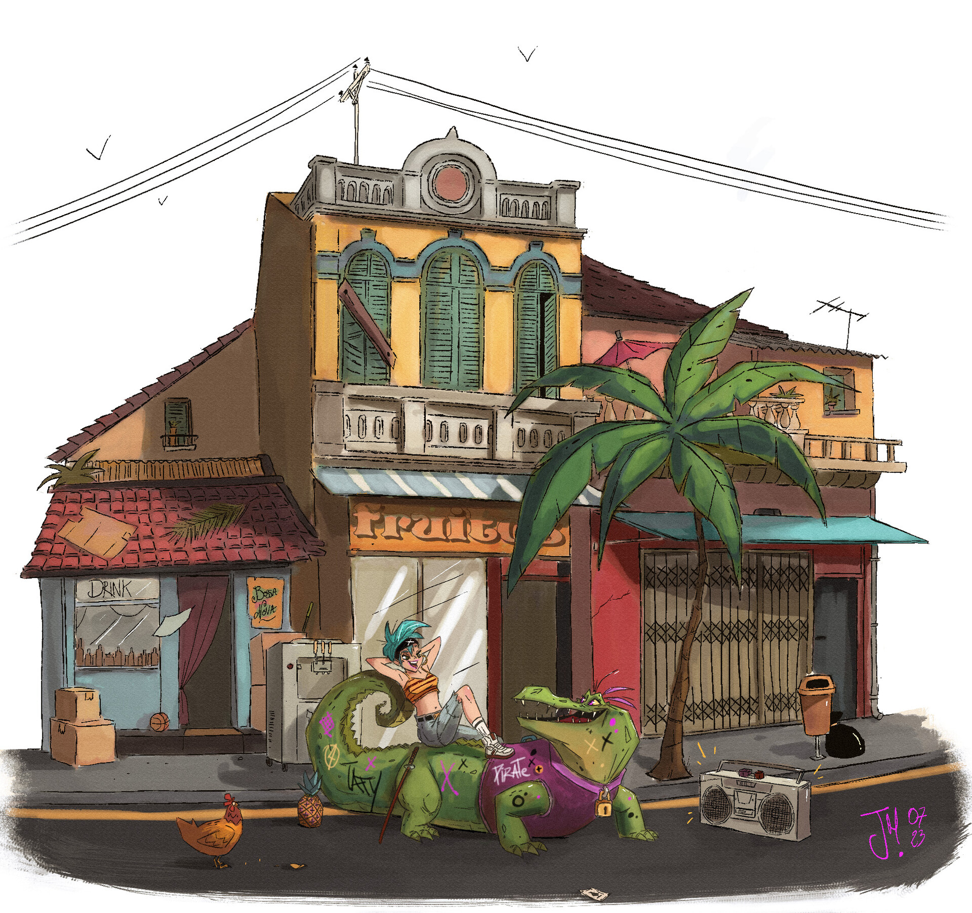 ArtStation - •La piña• Vis dev