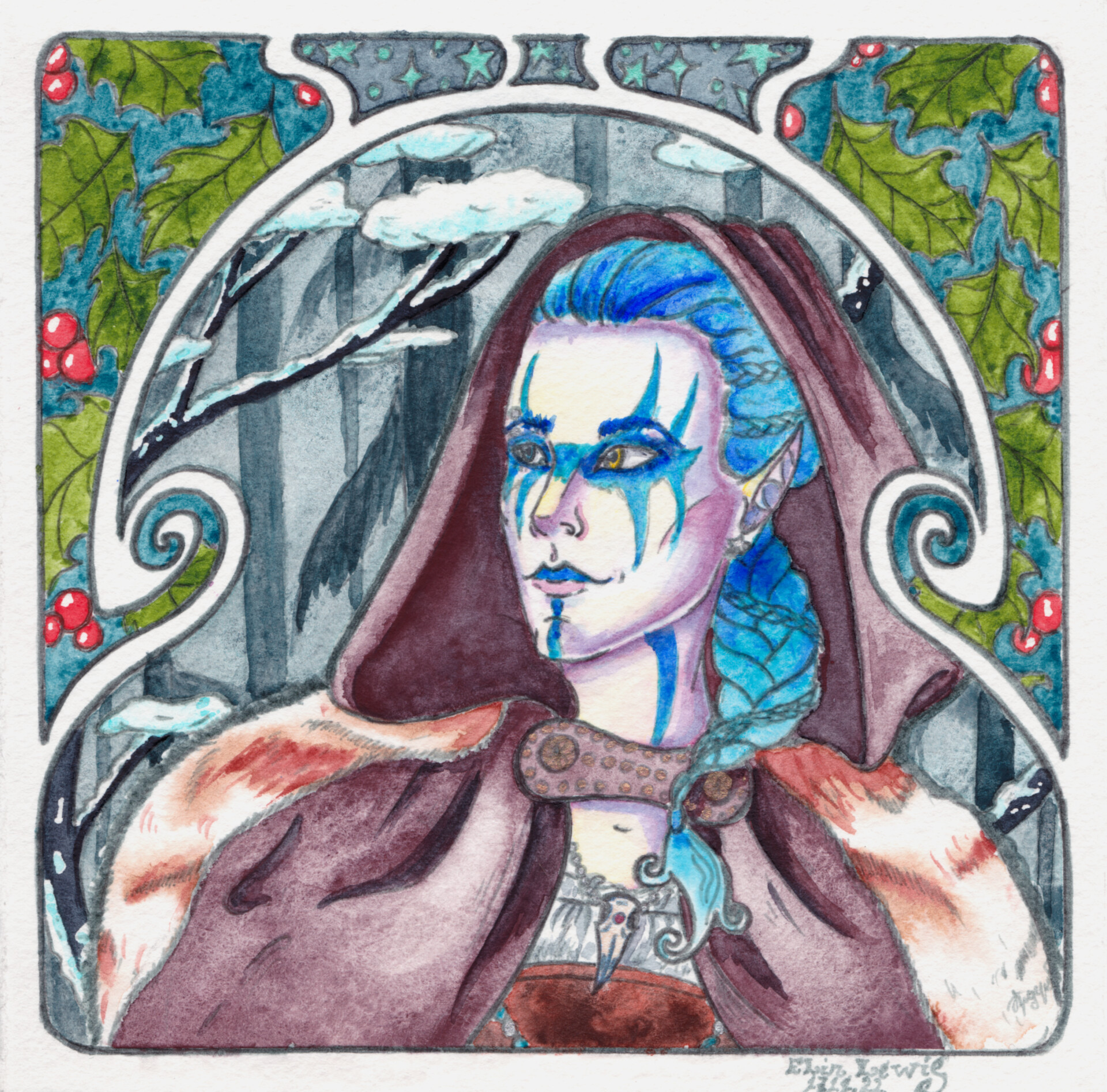 ArtStation - Nordic Elf Shieldmaiden