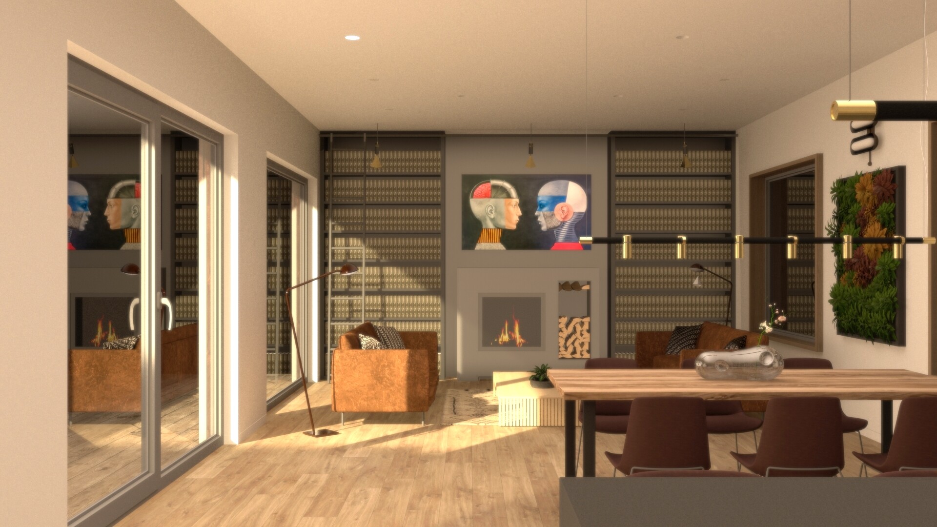 ArtStation - Interior Lighting-Shading Work