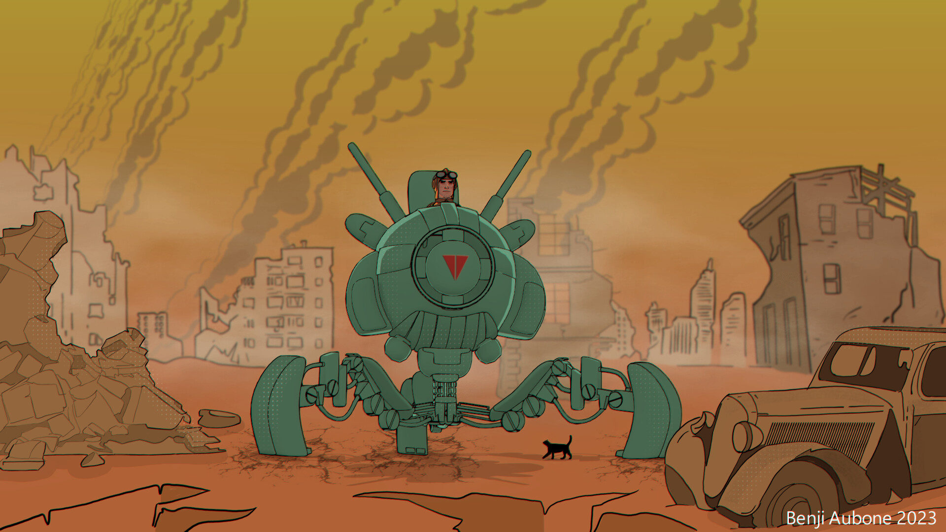 ArtStation - Mecha & Cat