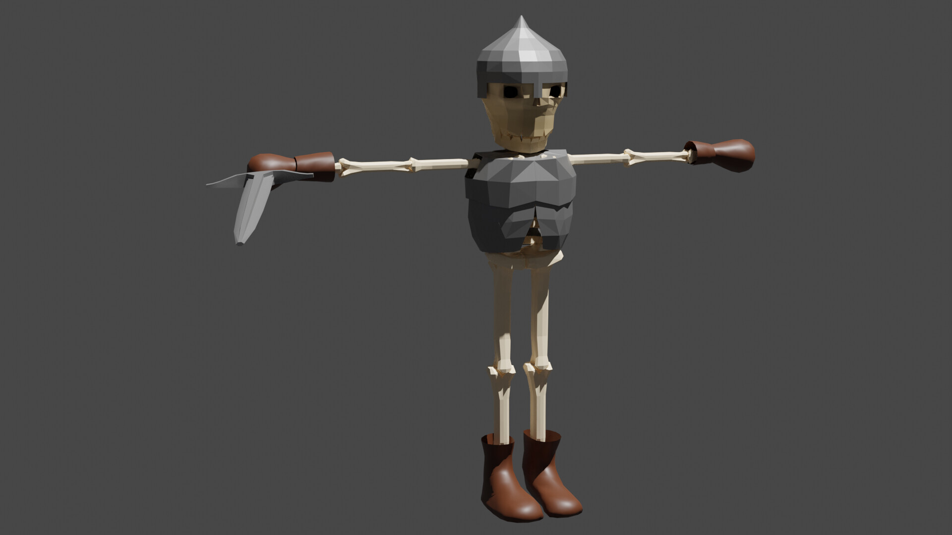 ArtStation - Low Poly Skeleton Collection (Dungeon Renovators Inc.)