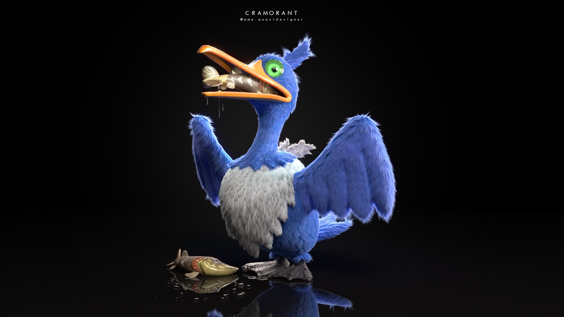 ArtStation - "Cramorant" / Pokemon Fan-Art