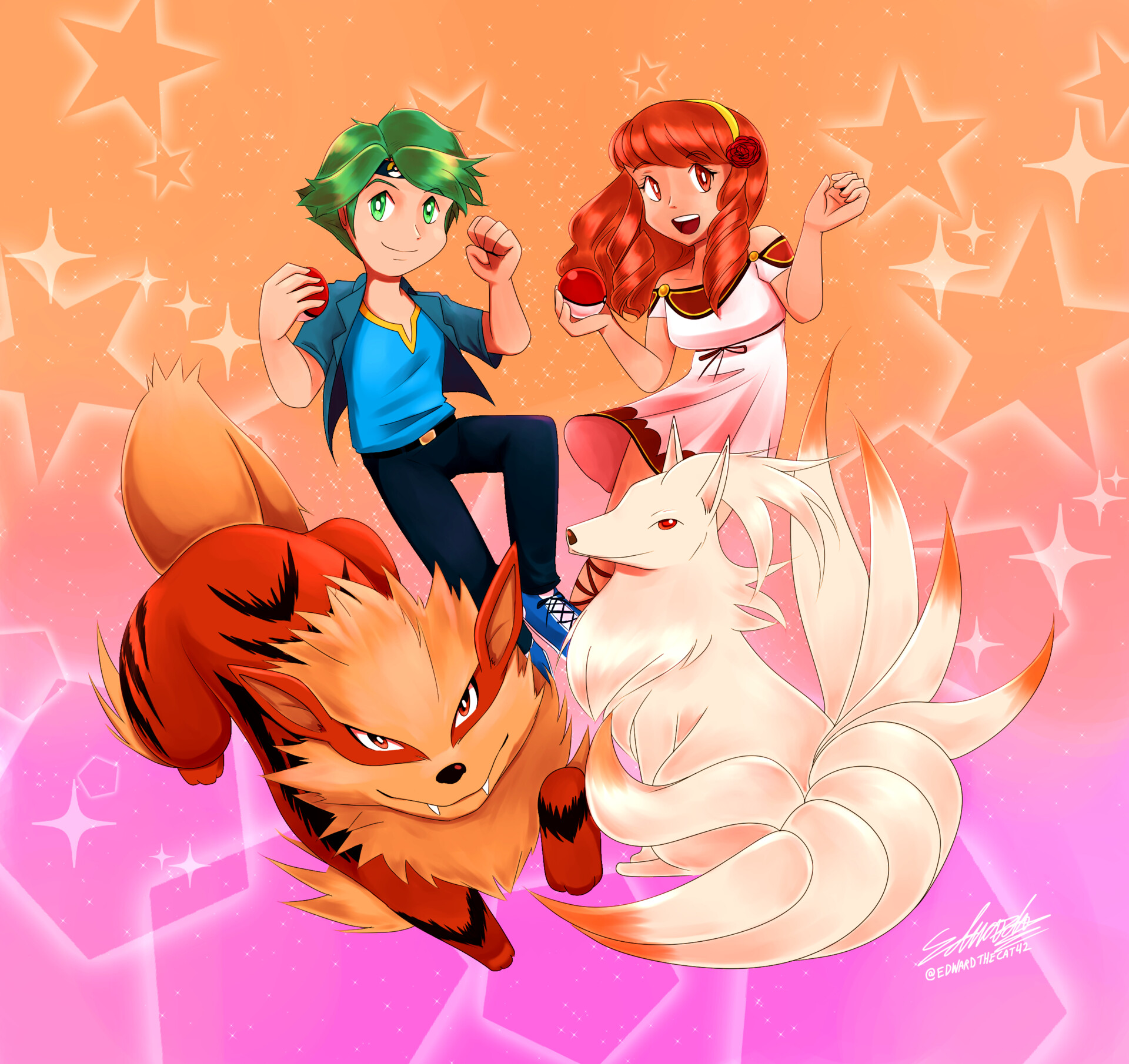 ArtStation - Poké Emblem - Alm & Celica