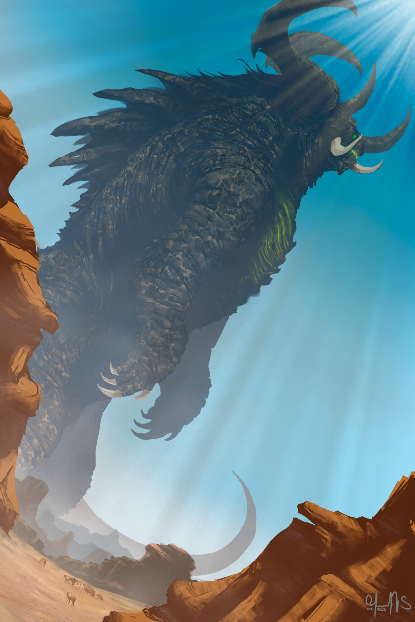 ArtStation - "Behemoth, the Land Protector..."