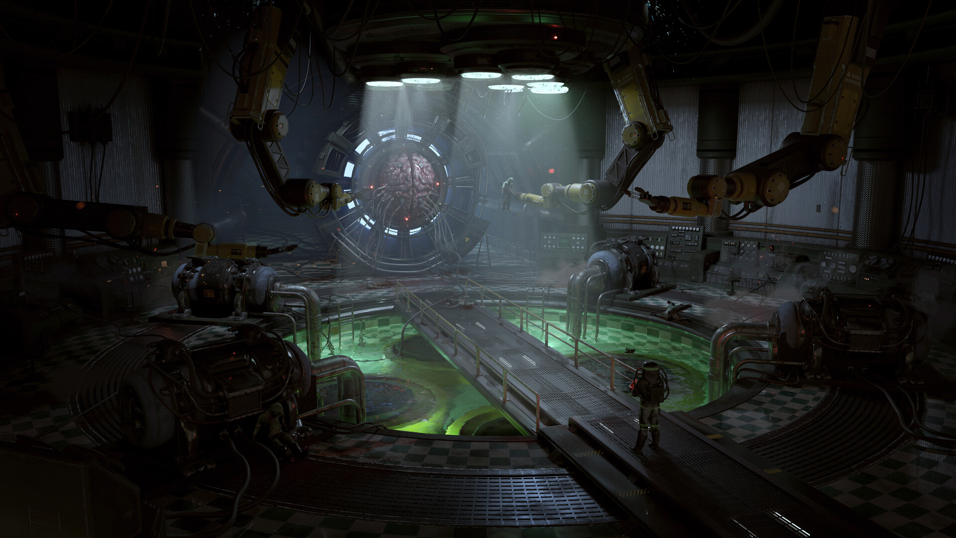 ArtStation - Scifi undersea lab 深海实验室