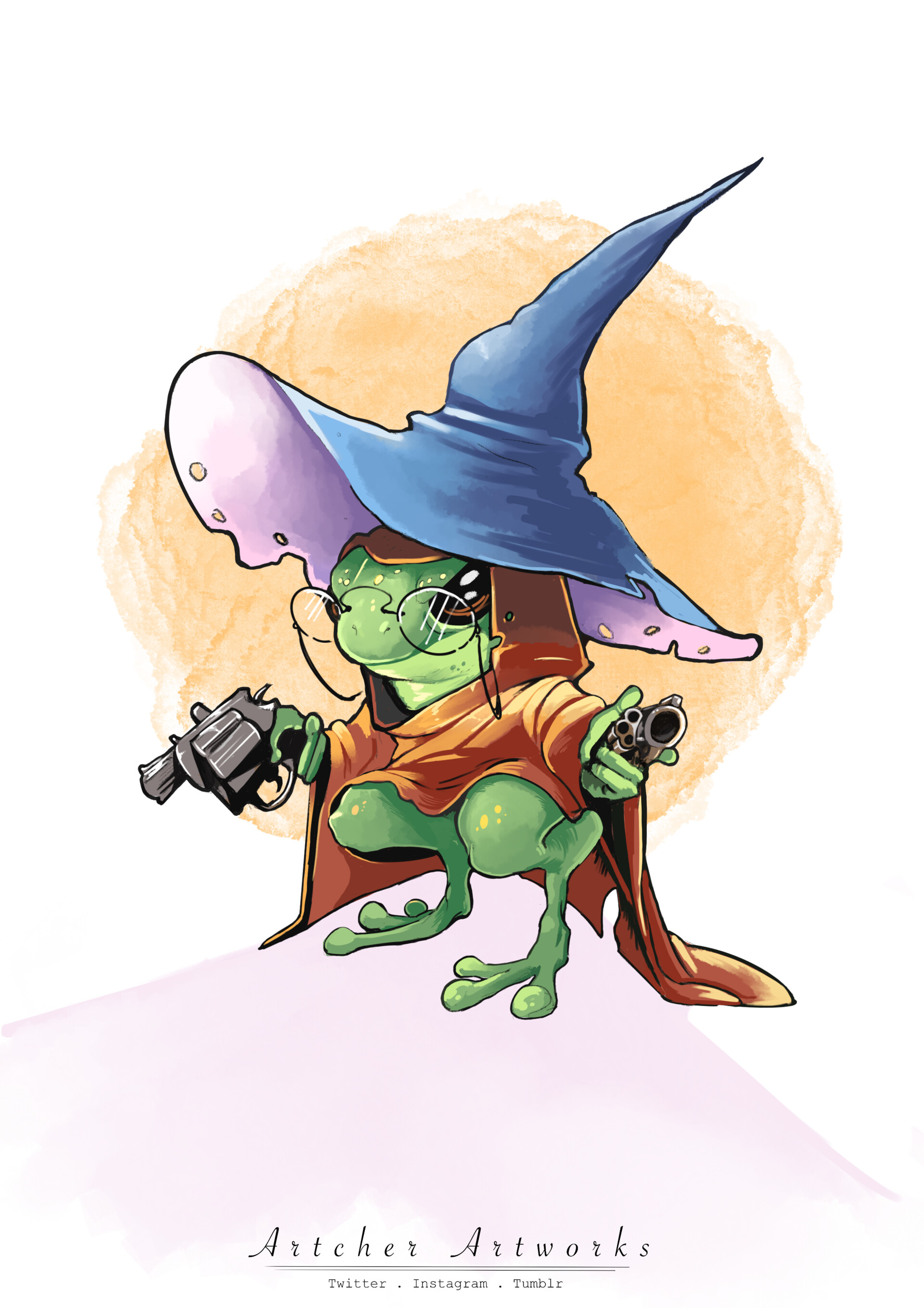 ArtStation - Gun Wizard | Character Design: "Pet Adventurers!"