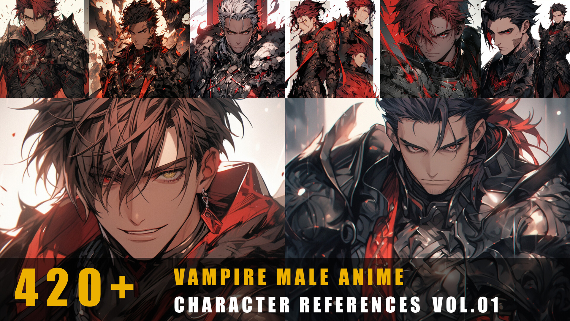 WaterLaw's Studio - 420+ Vampire Male Anime Style - Character ...