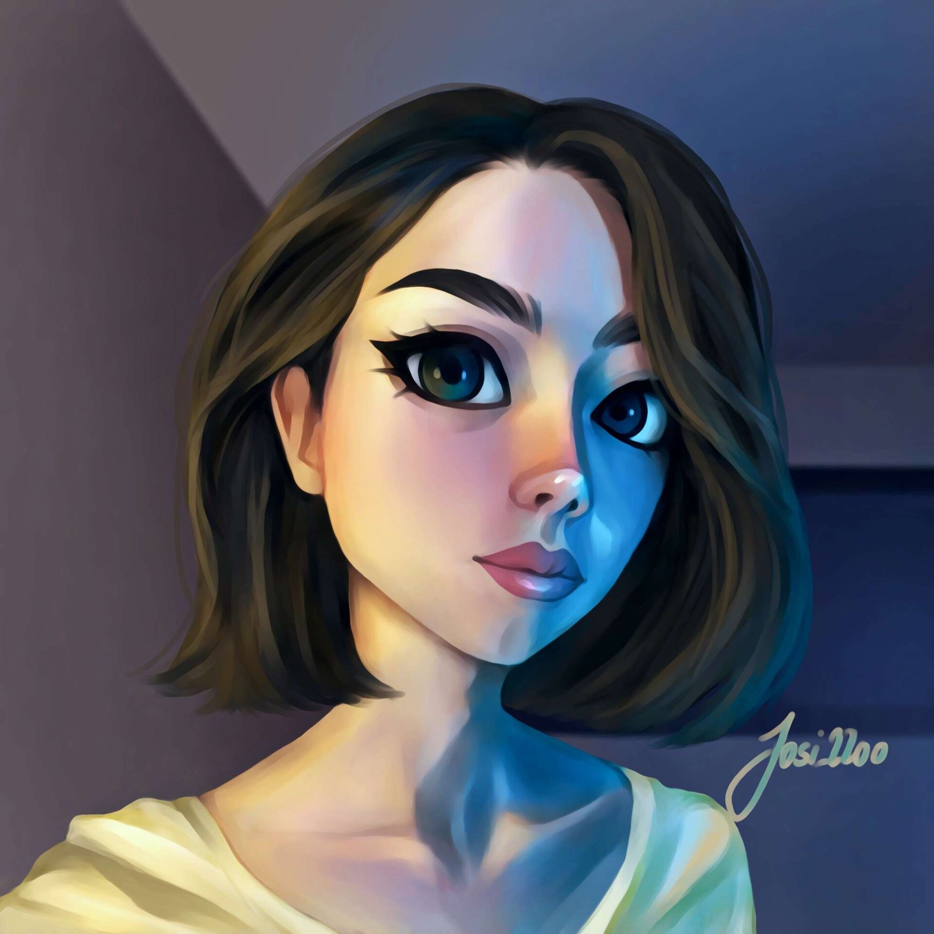 ArtStation - Light Study Self Portrait