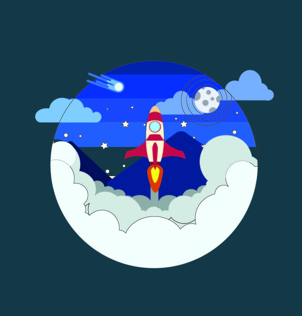 ArtStation - ROCKET TAKING OFF