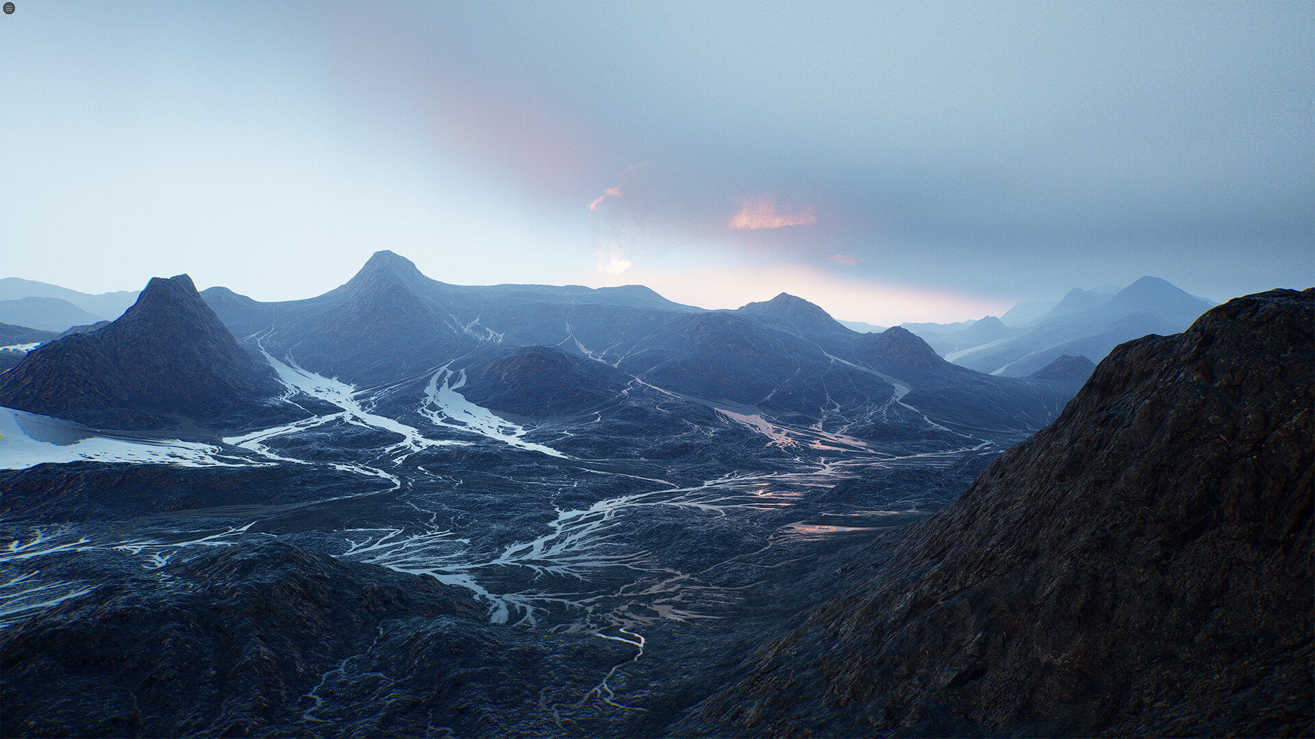 ArtStation - UE5 - Dark Rock Landscape