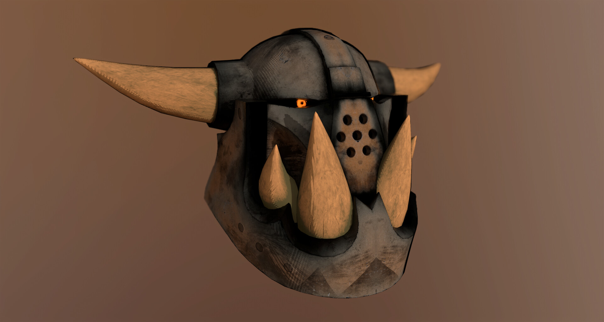 Ivan And - Warhammer orc head/helm.