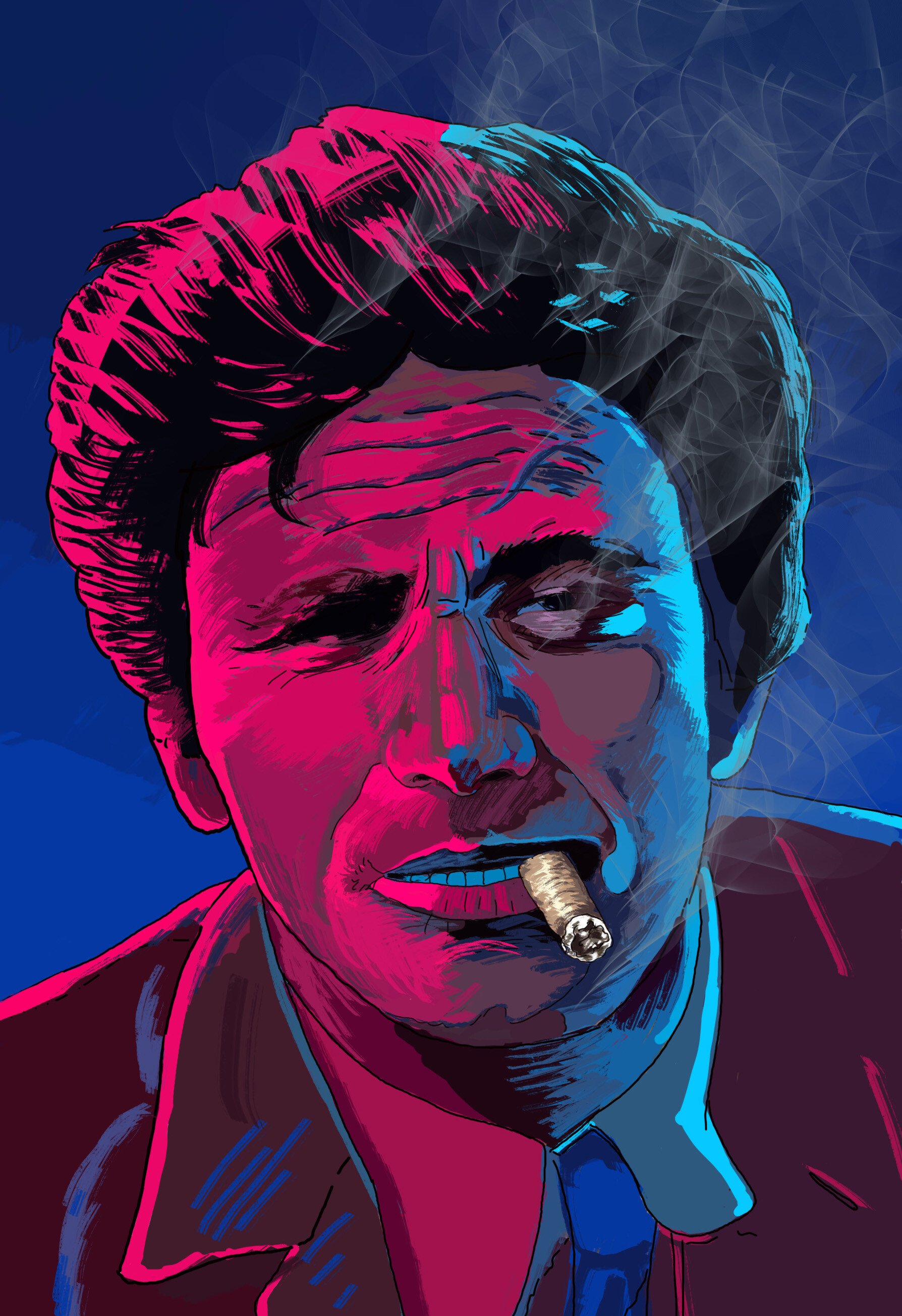 ArtStation - PETER FALK AS COLOMBO