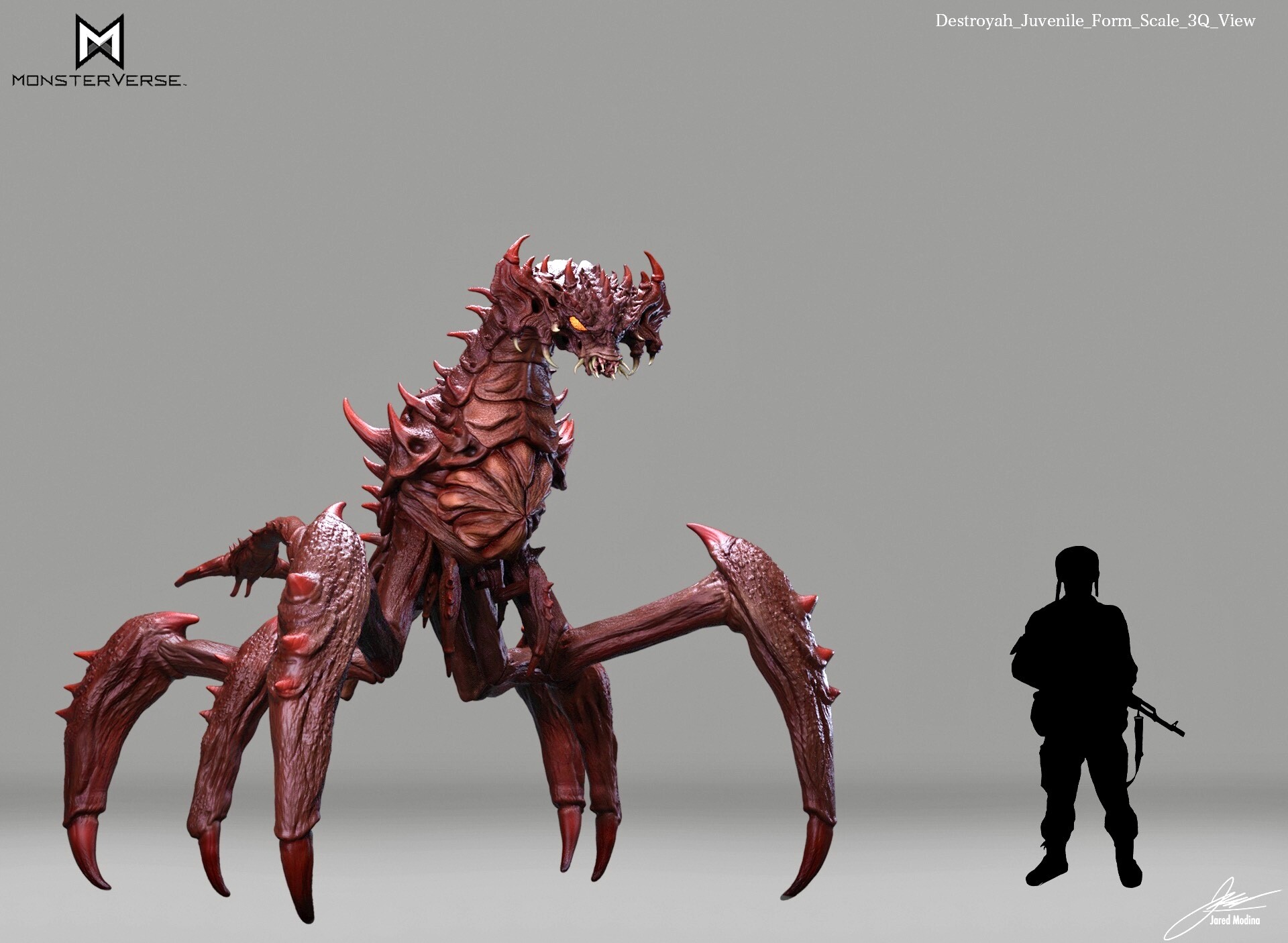 MonsterVerse Destroyah Redesign (Juvenile Form) Redesign Concept Art by ...