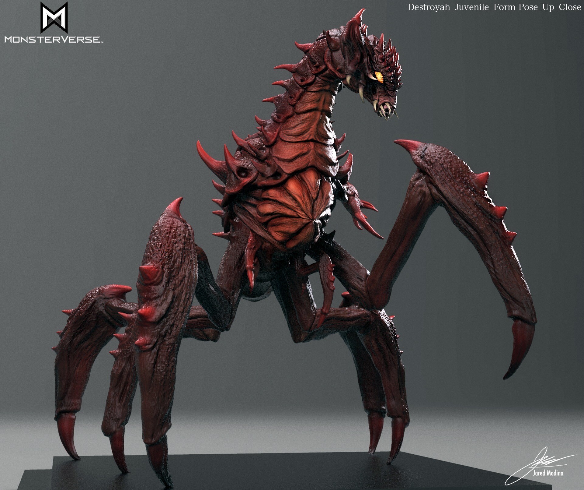 MonsterVerse Destroyah Redesign (Juvenile Form) Redesign Concept Art by ...
