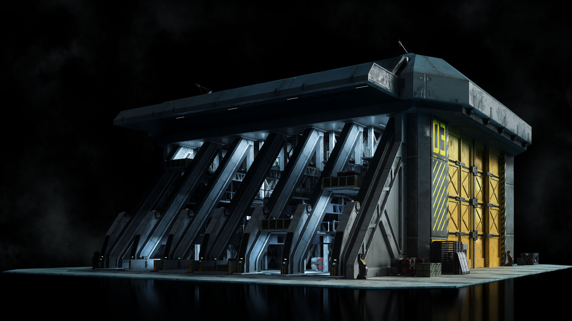 KitBash3D - "Future Warfare" - 3D Models & Materials Kit