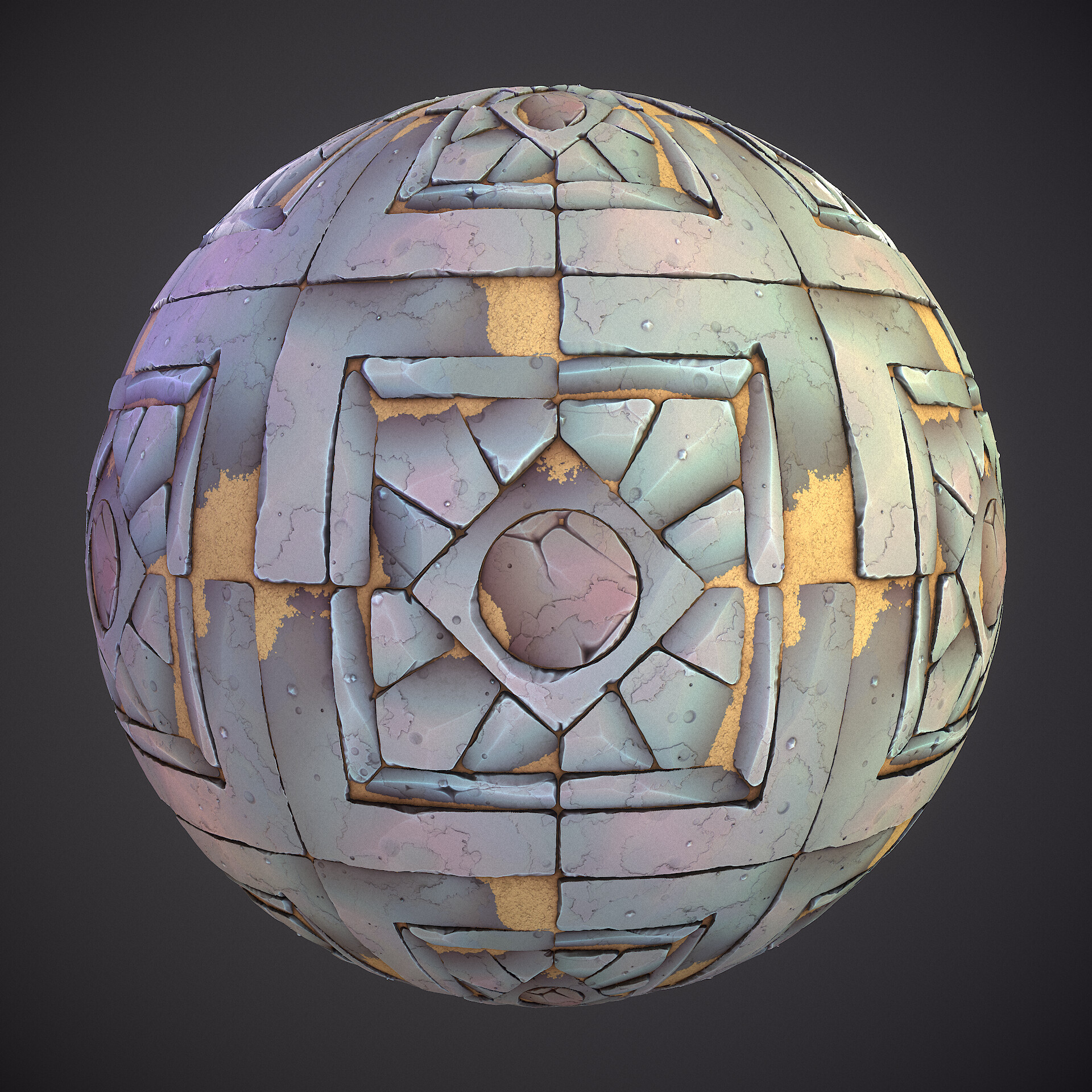 ArtStation - Stylized Rock Tile