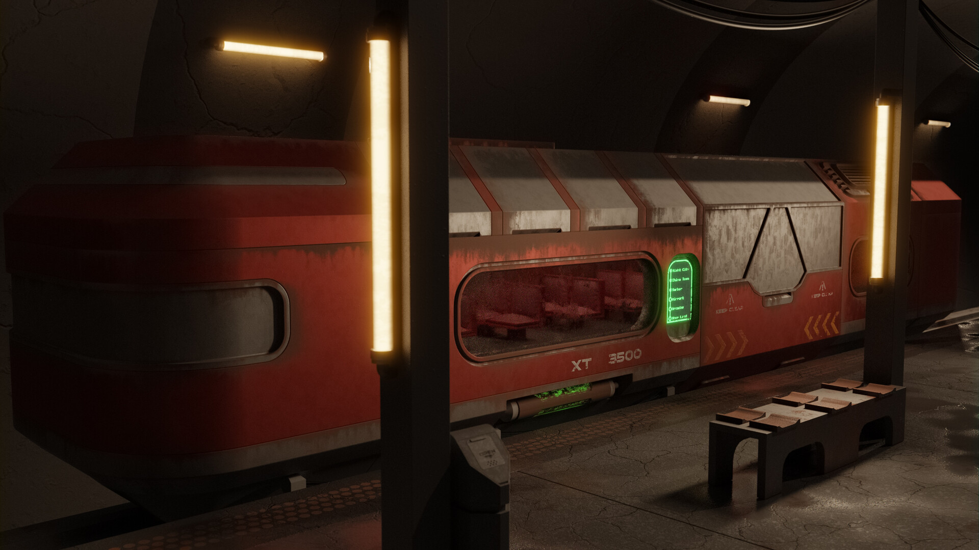ArtStation - Dark Metro Station