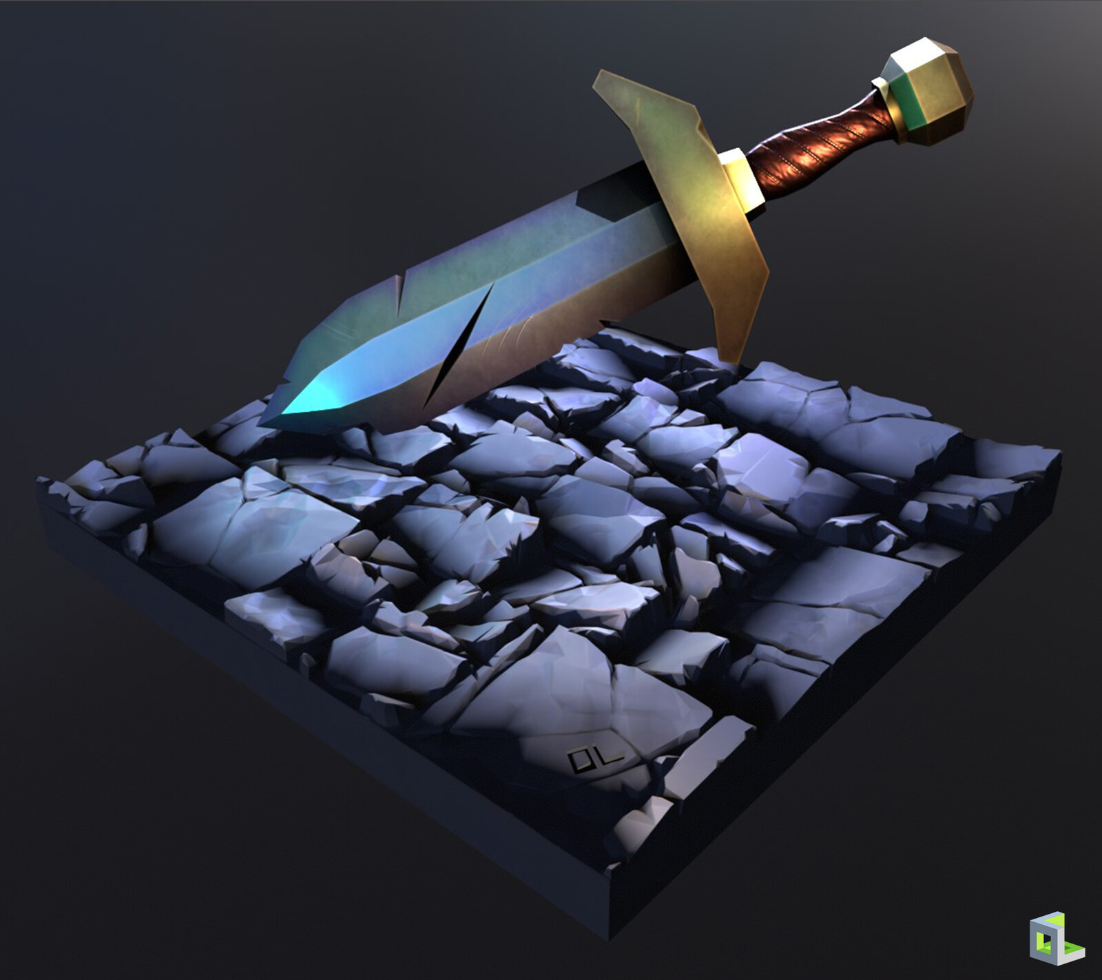 Oliver Loftus - Tiny Sword, Low Poly, Stylized Weapon