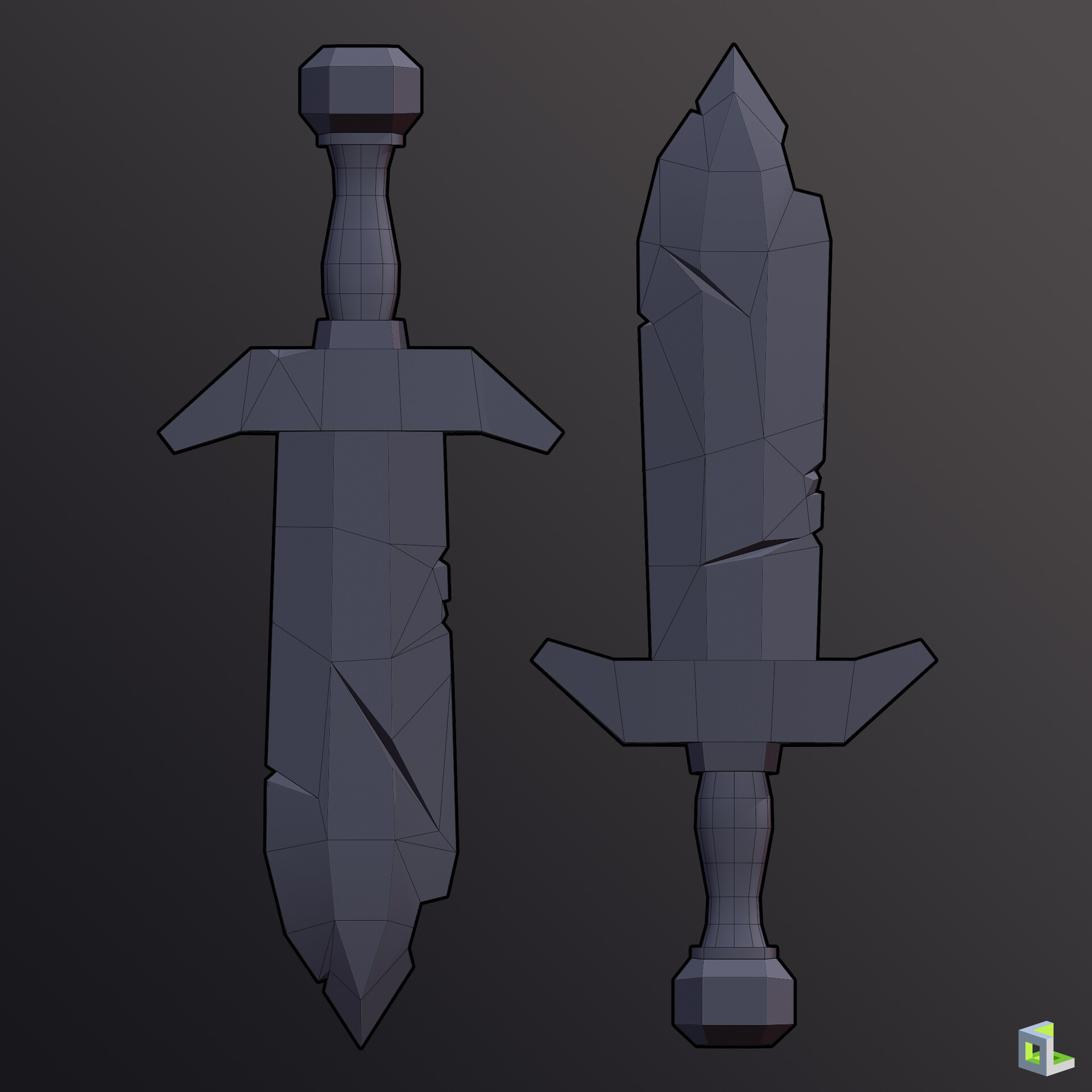 Oliver Loftus - Tiny Sword, Low Poly, Stylized Weapon