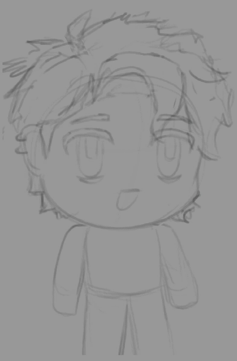 Boy Chibi Drawings In Pencil